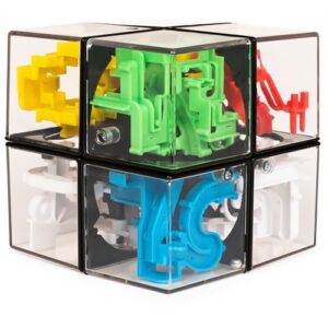 rubik’s, perplexus hybrid 2 x 2 gravity 3d maze game brain teaser fidget toy puzzle ball, for kids & adults ages 8 and up