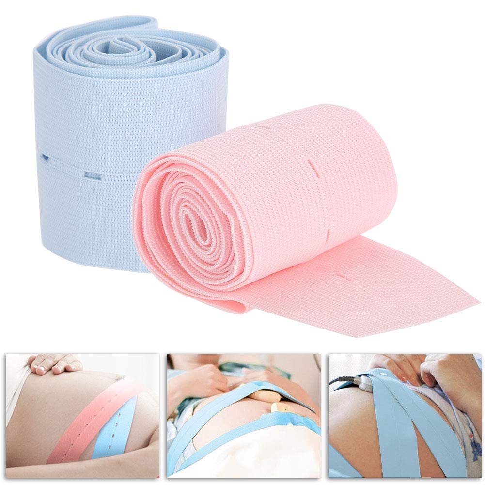 2Pcs Monitoring Belt, Monitoring Belt, Fetal Heart Monitoring Belt Fetal Tape Fetal Heart Monitoring Bandage Belt Heart Monitor Tool