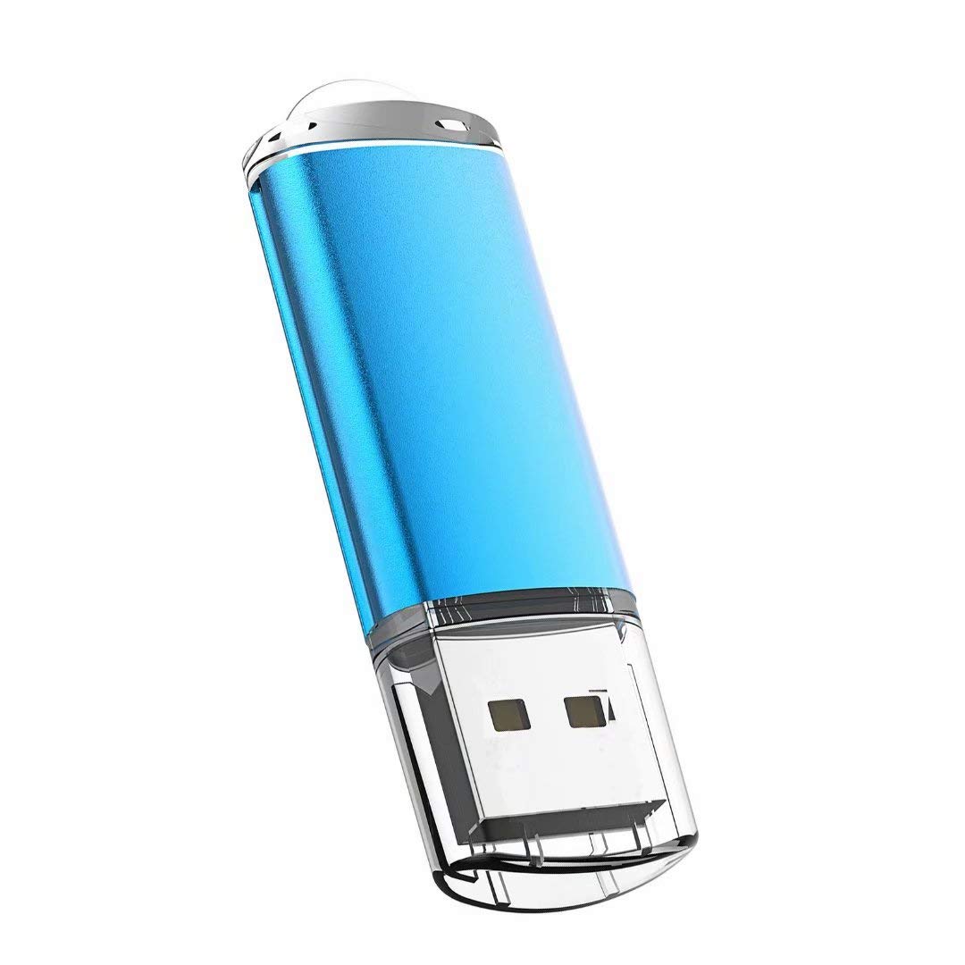 USB Flash Drive 32GB, Maspen Thumb Drive 2.0 High Speed Memory Stick Jump/ Zip/ Pen Drive,Blue,32 GB