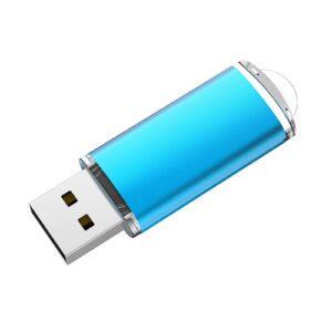 USB Flash Drive 32GB, Maspen Thumb Drive 2.0 High Speed Memory Stick Jump/ Zip/ Pen Drive,Blue,32 GB