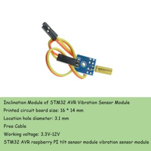 Comimark 4PCS Tilt Sensor Module Vibration Sensor for Arduino STM32 AVR Raspberry Pi