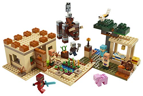 LEGO Minecraft The Illager Raid 21160 Building Toy Set Gift for Boys and Girls who Love Minecraft and Kai (562 Pieces)