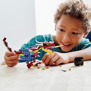 LEGO Creator 3in1 Fire Dragon 31102 Building Kit, Cool Buildable Toy for Kids (234 Pieces)