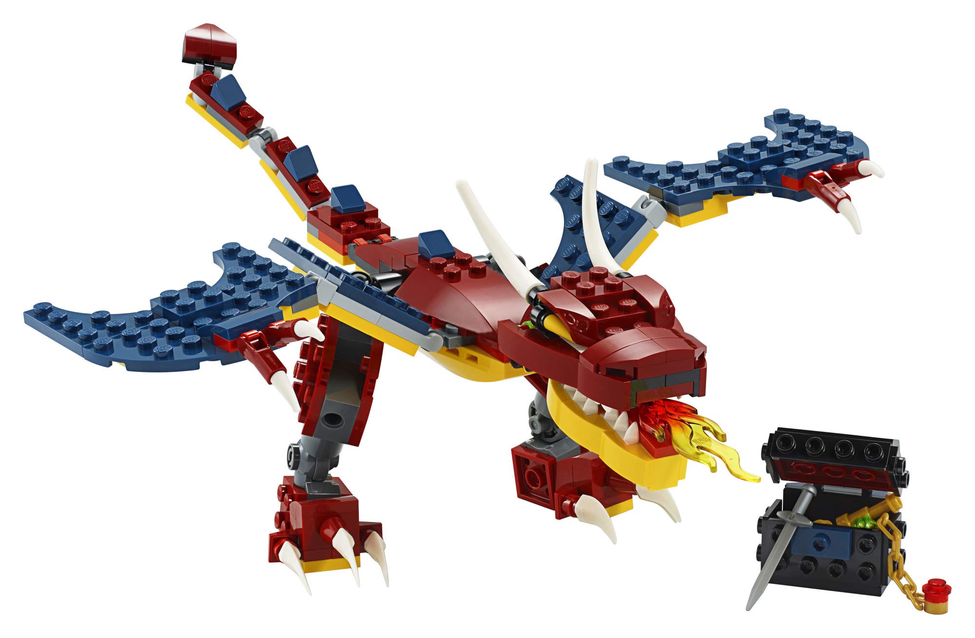 LEGO Creator 3in1 Fire Dragon 31102 Building Kit, Cool Buildable Toy for Kids (234 Pieces)