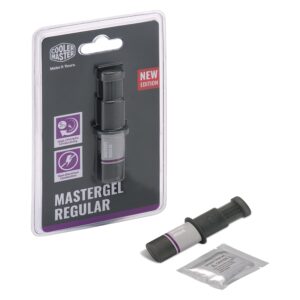 Cooler Master New Edition MasterGel Regular High Performance Thermal Paste w/ Exclusive Flat-Nozzle Syringe Design for CPU and GPU