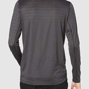 Salomon Men's XA Long Sleeve Tee, Black/Heather, Medium