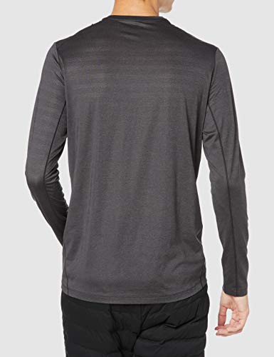 Salomon Men's XA Long Sleeve Tee, Black/Heather, Medium