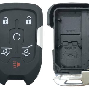 Horande Replacement Key Fob Cover Case fit for 2014 2015 2016 2017 Chevy Tahoe Suburban Silverado GMC Yukon Keyless Entry Key Fob Shell