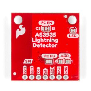 SparkFun Lightning Detector - AS3935 Add Lightning detection to your weather station Programmable detection level Distance to storm estimator Indoor-Outdoor setting SPI Interface 3.3V logic Small size