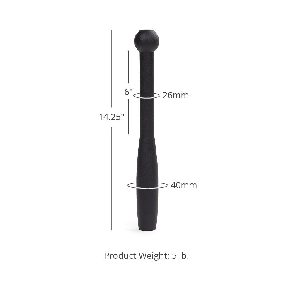 Titan Fitness 10 LB Steel Weight Indian Club for Strength Training, Rehabilitation, Stretching, Conditioning, Rotational and Functional Training, Improves Grip and Full Body Workout