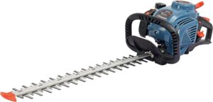 senix 4ql 26.5 cc 4 cycle 22-inch gas hedge trimmer, garden tool to trim shrubs, bushes, and more, double sided dual action blades, 1-1/8" cutting capacity, includes blade cover (ht4ql-l)