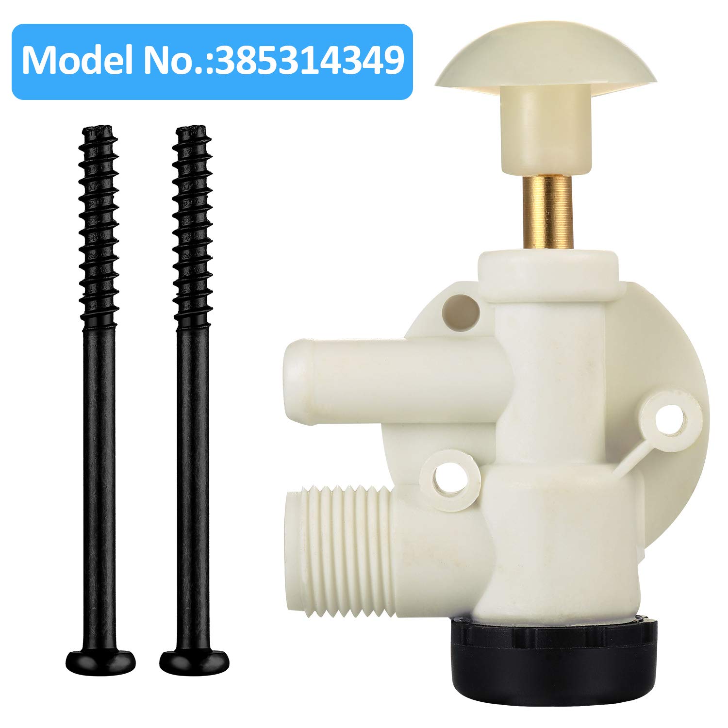 385314349 Toilet Water Valve Assembly RV Camper Trailer Toilet Repair Kit Compatible with Sealand Ecovac Vacuflush Flush Toilets Replacement for Foot Pedal Toilets Except 300 310 320 Model