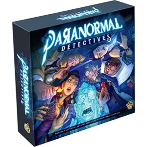 paranormal detectives party game | murder mystery board game | crime scene investigation game for kids and adults | ages 12+ | 2-6 players | avg. playtime 30-150 minutes | made by lucky duck games