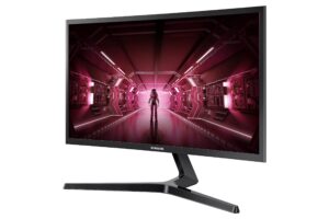 samsung crg5 series 24" fhd(1920 x 1080) 144hz 4ms curved freesync gaming monitor (lc24rg50fqnxza) (renewed)