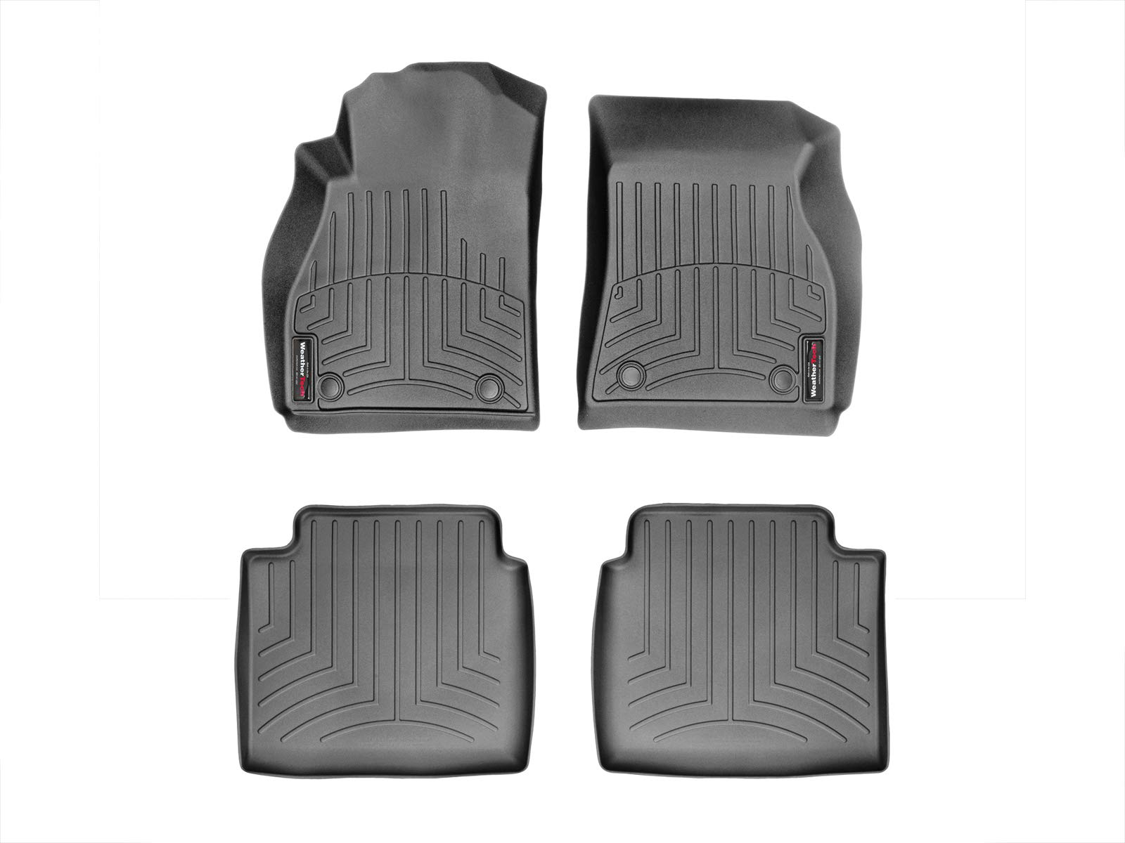 WeatherTech Custom Fit FloorLiners for Buick Lacrosse - 1st & 2nd Row (445901-441442), Black