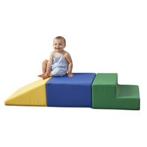 Factory Direct Partners 11618-AS SoftScape Toddler Playtime Climber, Indoor Active Play Structure (3-Piece Set) - Assorted