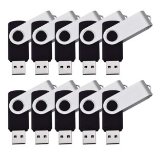 flash drive bulk usb drives 20pcs 128mb usb flash drives flash drive thumb drive bulk flash drives swivel usb 2.0 (128mb, 20pcs, black) (128mb*20pcs)