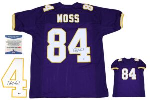 randy moss autographed signed jersey - beckett authentic