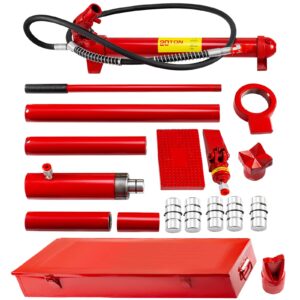 mophorn 20 ton porta power kit 1.4m oil hose hydraulic car jack ram 13.78 inch lifting height autobody frame repair power tools for loadhandler truck bed unloader farm hydraulic equipment construction