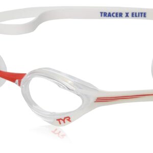 TYR Tracer x Elite Race Goggle- Clear Red Navy, NA