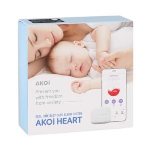 AKOi Heart Real Time Baby Care Alarm System, Baby Monitoring Sensor, Breathing Monitor, Rollover Monitor, Diaper Monitor