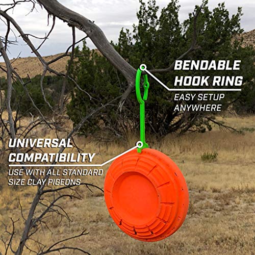 GoSports Outdoors Clay Target Holders - Choose Between Clay Claw Hangers or Clay Caddy In Ground Stakes, Versatile Target Holders for Shooting Practice