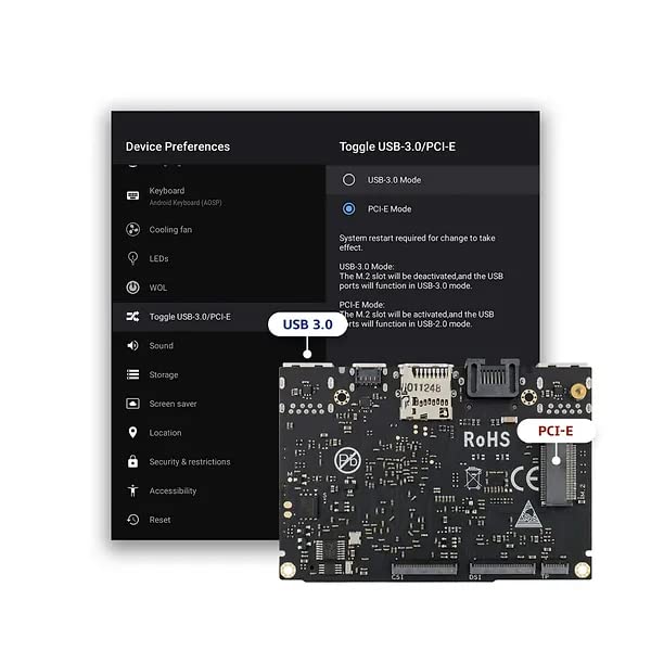 Khadas VIM3 4+32GB Amlogic A311D Single Board Computer with 5.0 Tops NPU Mini PC Desktop Run Khadas OOWOW/Android/LibreELEC/Ubuntu