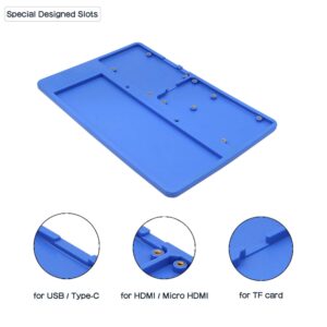 Geekworm for Raspberry Pi 5/4B/3B+/3B RAB Holder Platform Breadboard Holder Base/ABS Case/Education Platform Compatible with Arduino Uno R4/R3/UNO Mega 2560 & 400/830 Points Breadboard