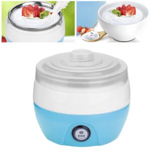 Automatic Yogurt Maker, 1L Household Electric Automatic Yogurt Yoghurt DIY Maker Stainless Steel Inner Container 220V, Yogurt Maker(Blue)