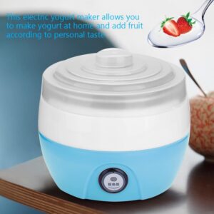 Automatic Yogurt Maker, 1L Household Electric Automatic Yogurt Yoghurt DIY Maker Stainless Steel Inner Container 220V, Yogurt Maker(Blue)