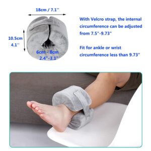 Foot Elevation Pillow Ankle Heel Elevator Wedge Foot Support Pillow Medical Ankle Cushion for Bed Sore Foot Pressure Ulcer Sleeping Feet Leg Rest Elevated Support Foam Surgery Recovery (Small, 1PCS)