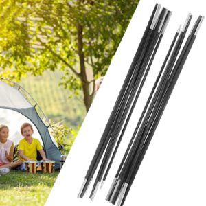 Tent Poles Replacement, Tent Accessories, Camping Tent Pole, Tent Support Rod Kit 2 Poles 4.9M Fiberglass Adjustable Tent Tarp Poles Replacement Tent Pole Kit for Awning Poles Camping Hiking