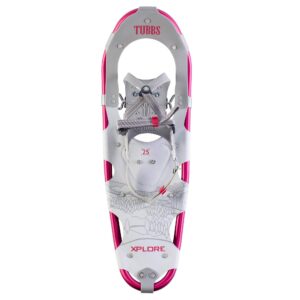 tubbs xplore 25 womens snowshoes grey/pink