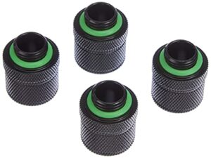 corsair hydro x series xf compression 10/13mm (3/8"/ 1/2") id/od fittings four pack, black, model number: cx-9051002-ww