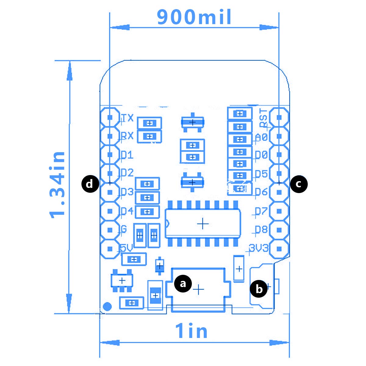 WLAN WiFi Internet Development Board D1 Mini NodeMcu Lua 4M Bytes Development Module Base on ESP8266 ESP-12F for Arduino Compatible with WeMos D1 Mini (2PCS)