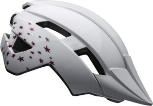 bell sidetrack ii youth youth bike helmet - stars gloss white (2022), universal youth (50-57 cm)