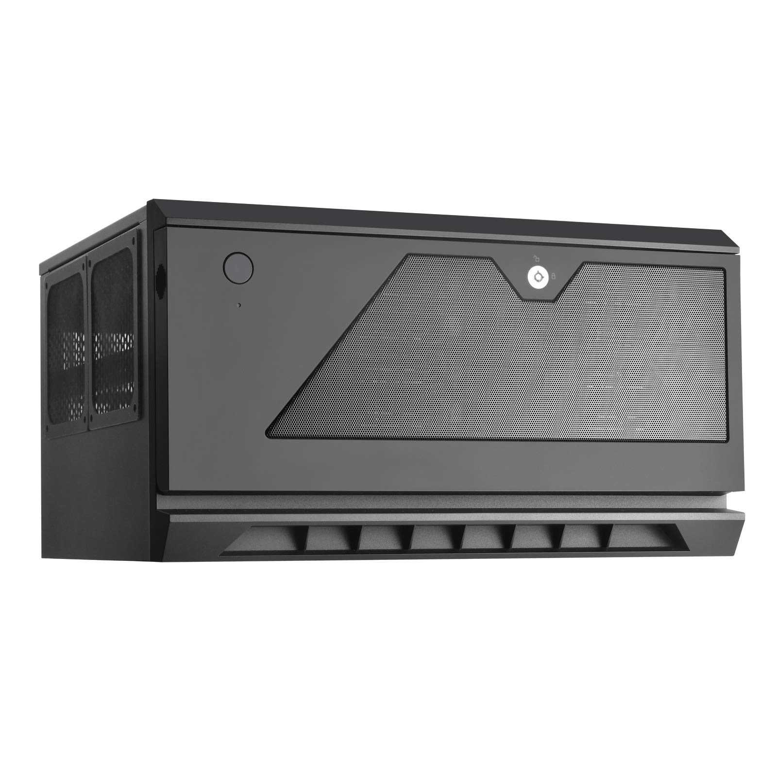 SilverStone Technology CS381B Micro-ATX/Mini-DTX/Mini-Itx 8 Bay Hot Swap 2.5"/3.5" SAS-12G/SAS-6G NAS Storage Case with 2X 120mm Dual Ball Bearing Fan, Black