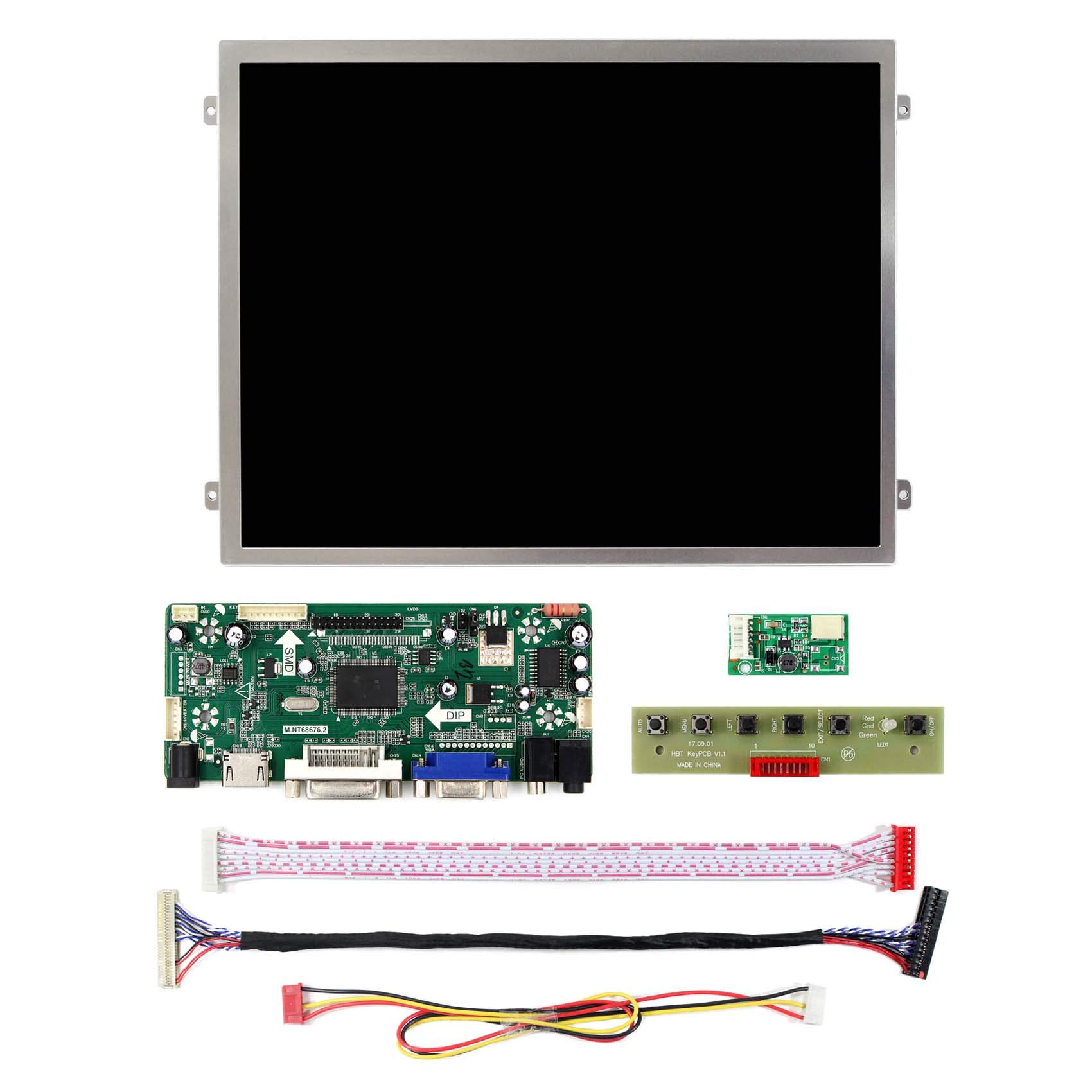 VSDISPLAY 10.4 inch 1024x768 IPS LCD Screen 10.4" VS140T-003A with HD-MI VGA DVI LCD Controller Board