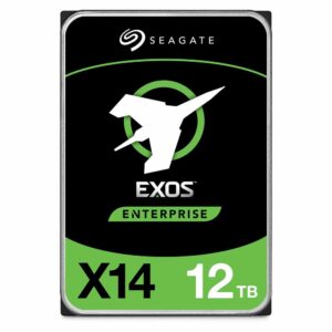 seagate 12tb hdd exos x14 sata 6gb/s 512e 7200rpm 3.5" enterprise hard drive (renewed)