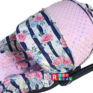 Rosy Kids Infant Carseat Cover Canopy 3pc Whole Caboodle Baby Car Seat Liner Kit 02AT01