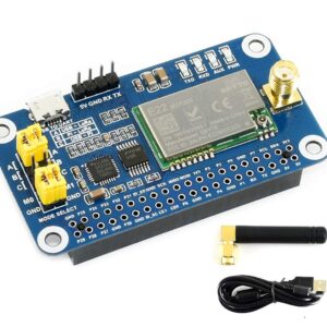 SX1262 LoRa HAT for Raspberry Pi Series Boards 915MHz Frequency Band,Support Data Transmission up to 5km,Wake on Radio,Wireless Config, Carrier Sensing, Communication Key