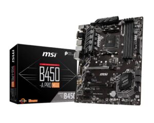 msi b450-a pro max scheda madre presa am4 atx amd b450