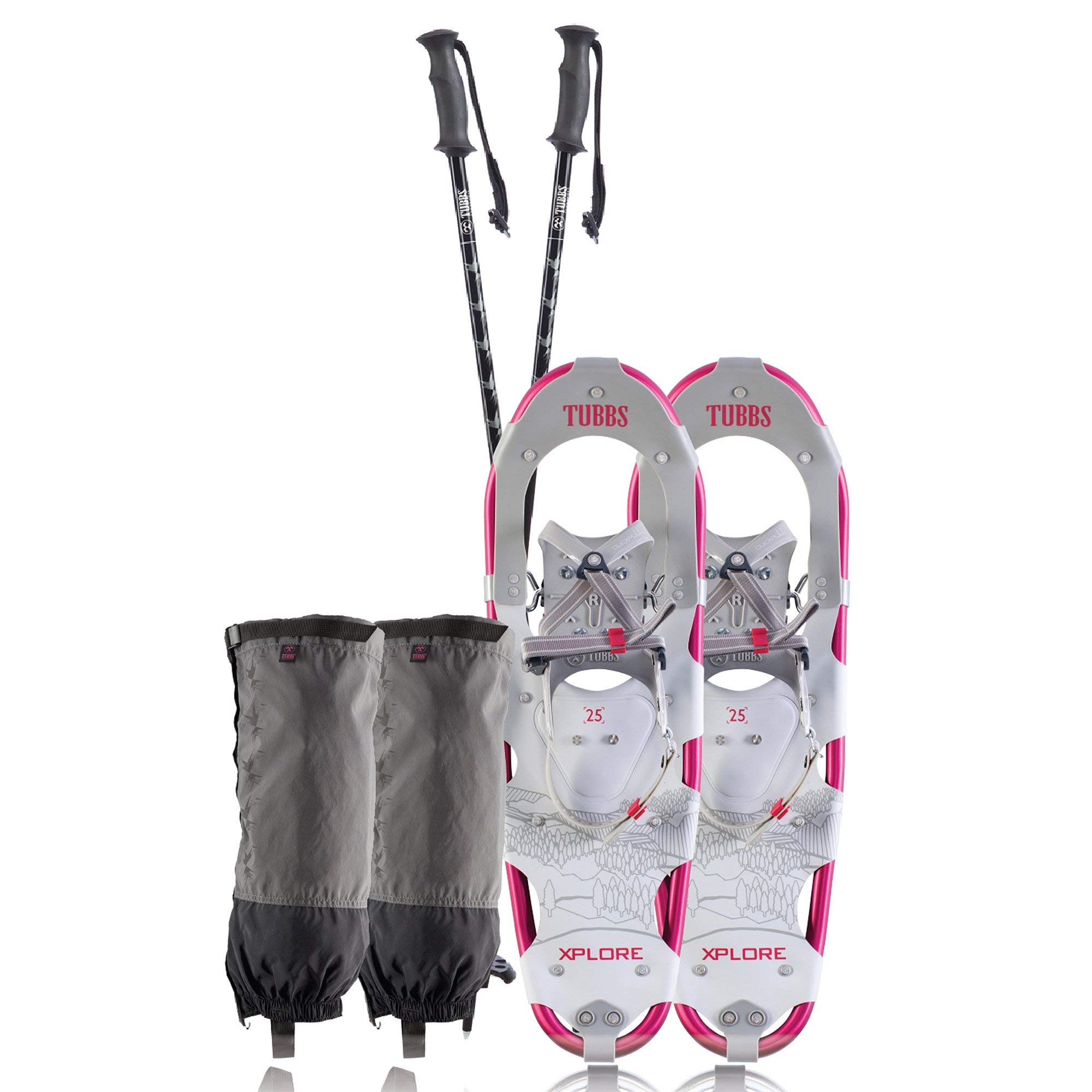 Tubbs Xplore 25 Womens Snowshoes Kit Grey/Pink