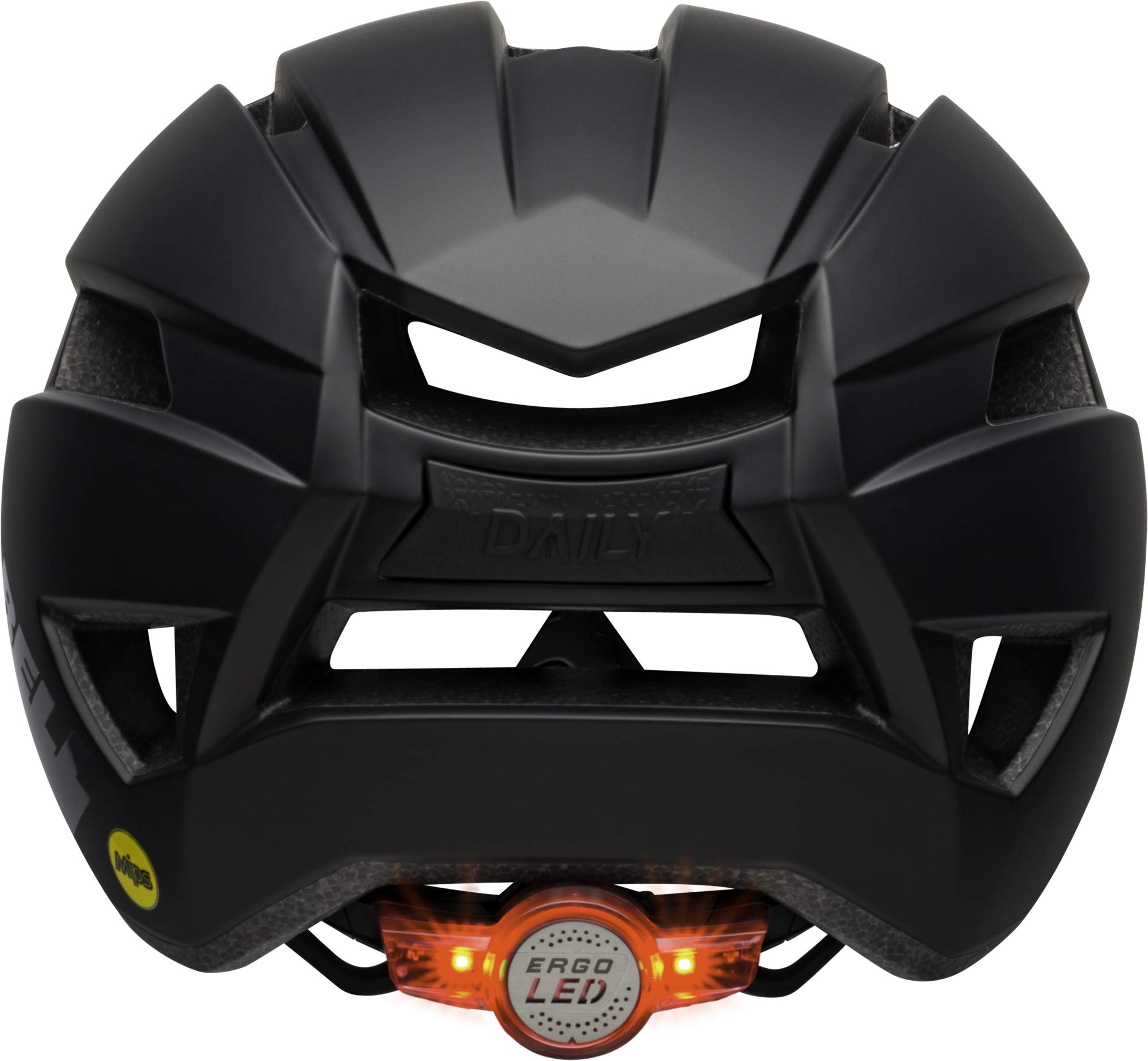 Bell Daily MIPS LED Adult Commuter Bike Helmet - Matte Black (2021), Universal Adult (53-60 cm)