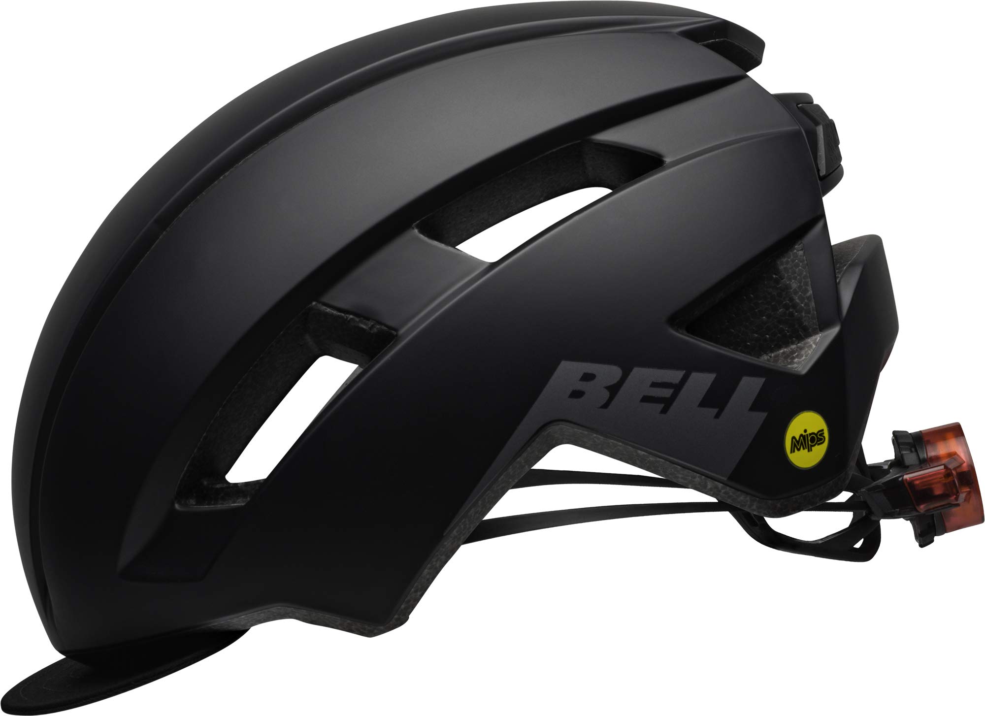 Bell Daily MIPS LED Adult Commuter Bike Helmet - Matte Black (2021), Universal Adult (53-60 cm)