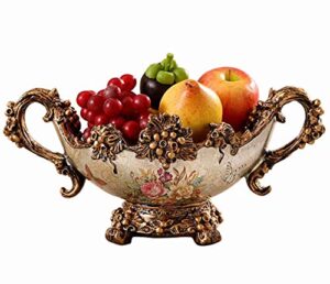 coverdeal centerpiece bowl,resin decorative fruit bowl tray bowl,snacks/sweets/nuts/sundries holder organizer for home,office,wedding decor,birthday gift