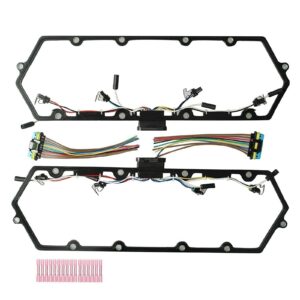 valve cover gaskets w/fuel injector powerstroke glow plug injector harness pigtail kit fit for 1998-2003 7.3l diesel trucks replaces 1379998 615-201 f81z6584aa