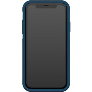 otterbox iphone 11 commuter series case - bespoke way (blazer blue/stormy seas blue), slim & tough, pocket-friendly, with port protection