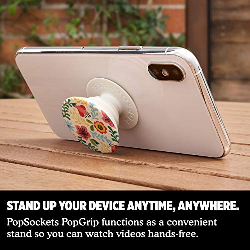 PopSockets Phone Grip with Expanding Kickstand, Floral PopGrip - Wallflower Paper