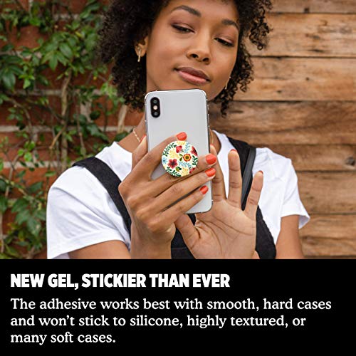 PopSockets Phone Grip with Expanding Kickstand, Floral PopGrip - Wallflower Paper